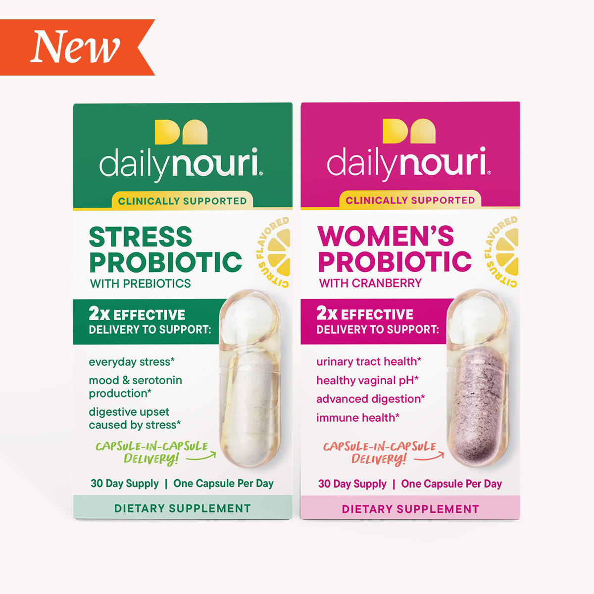 Daily Nouri Stress Probiotic + Women's Probiotic Bundle | Daily Nouri