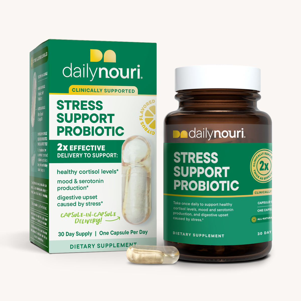 Daily Nouri Stress Support Probiotic | Daily Nouri